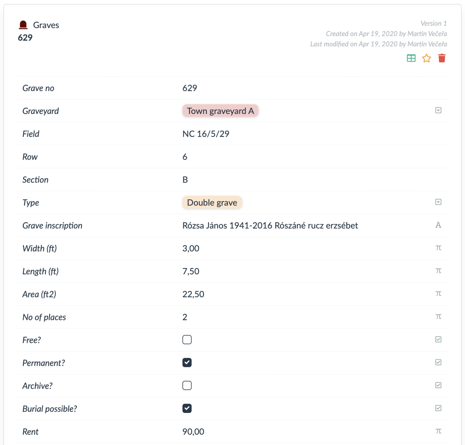 Cemetery Management Template – Let Papers Rest in Peace – Lumeer